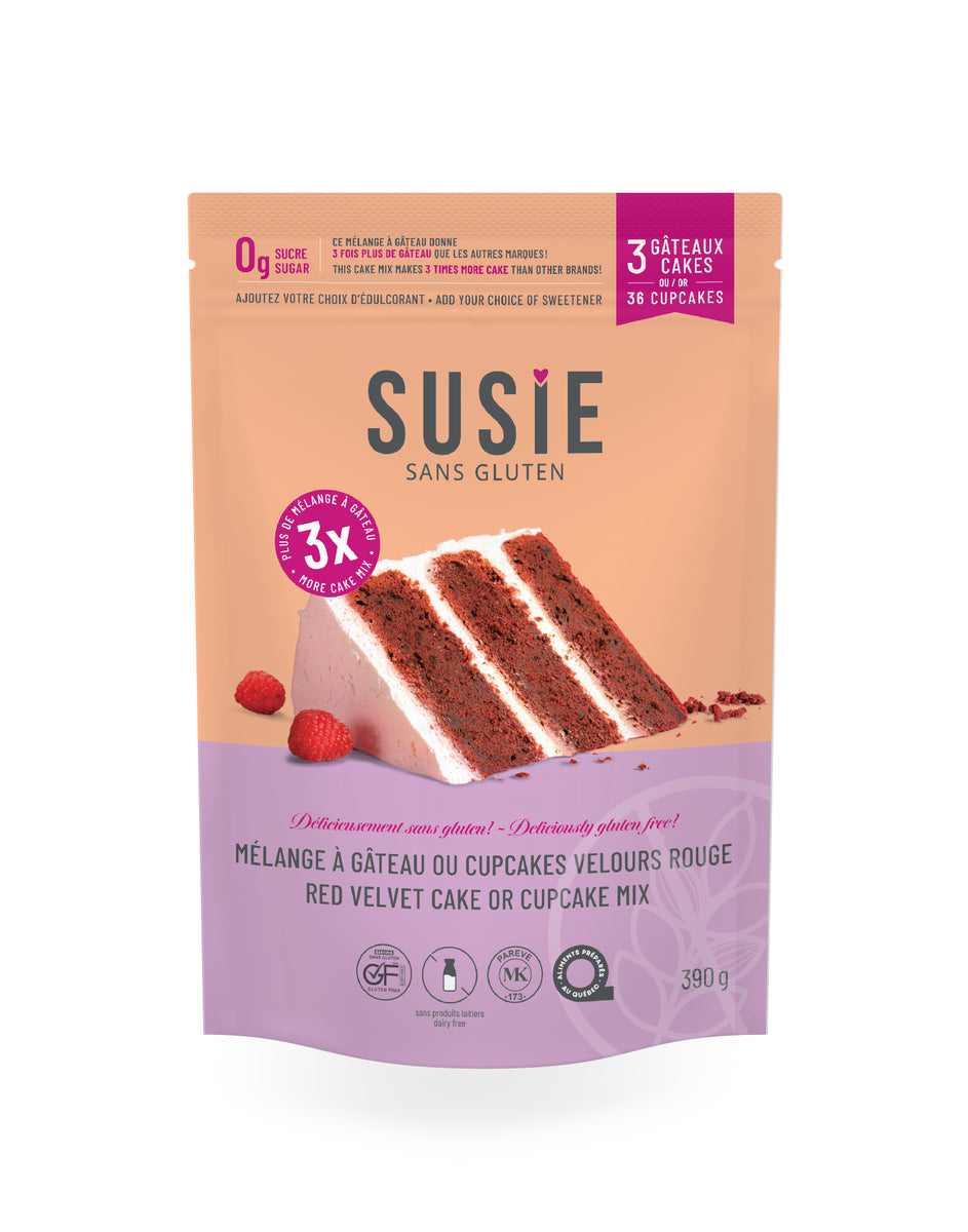 Red Velvet Cake Mix – Susie Sans Gluten